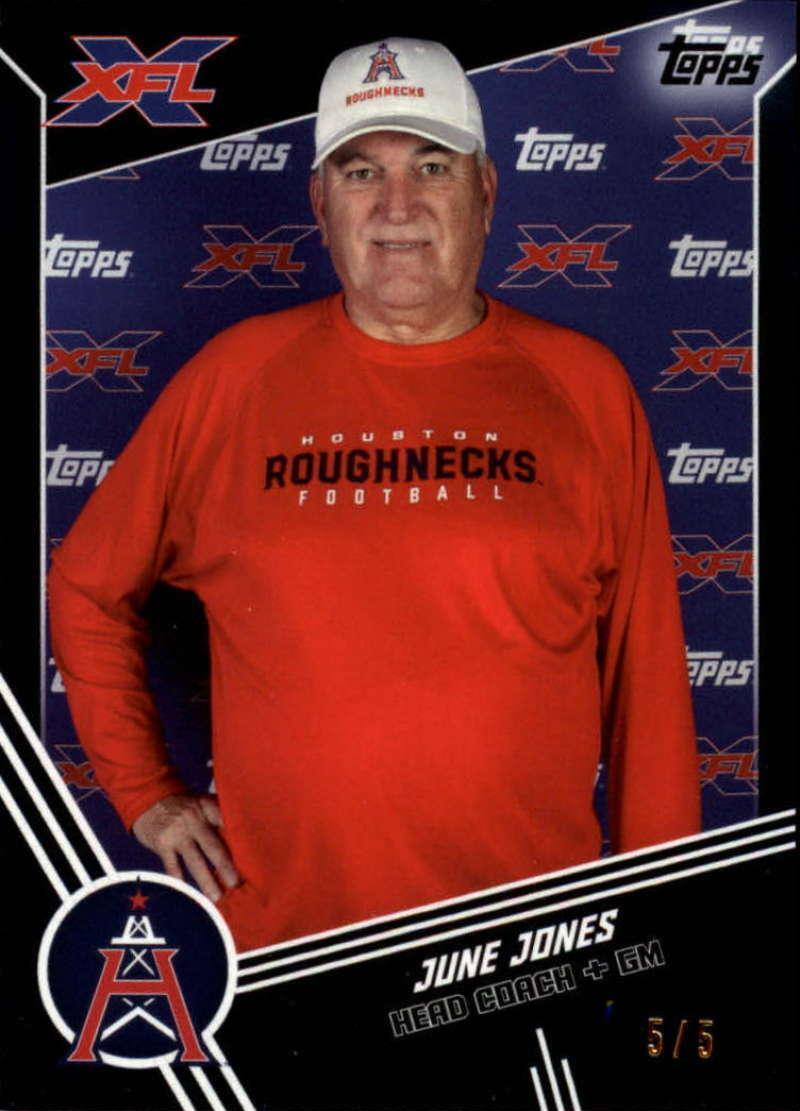 2020 Topps XFL - June Jones #99 Black /5 for sale online | eBay