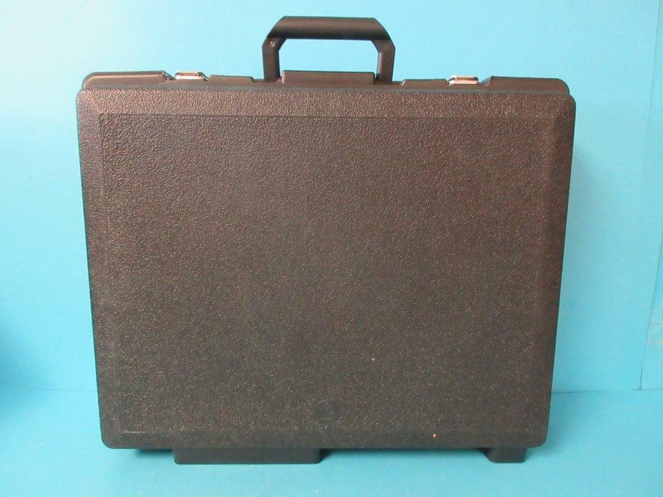 Heavy Duty Hard Plastic Hinged Lockable Carrying Case Padded Insert w ...