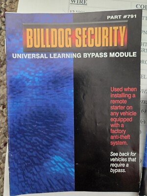Bulldog Security Remote Starter Security Kit | eBay