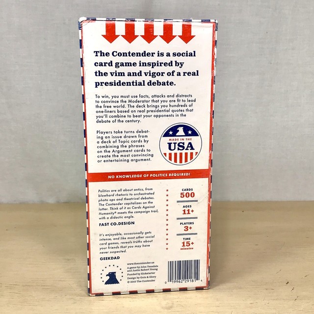 2015 The Contender Game of Presidential Debate UNPLAYED for sale online ...