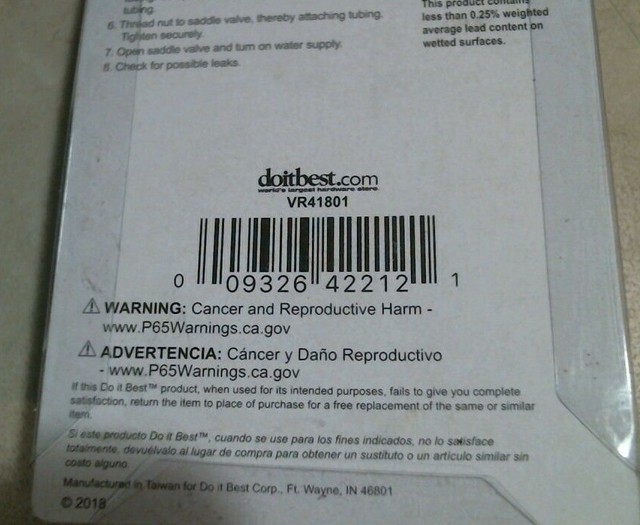 Do It Self-piercing Tap Valve No 456054 Plumb Pak Corporation 3pk for ...