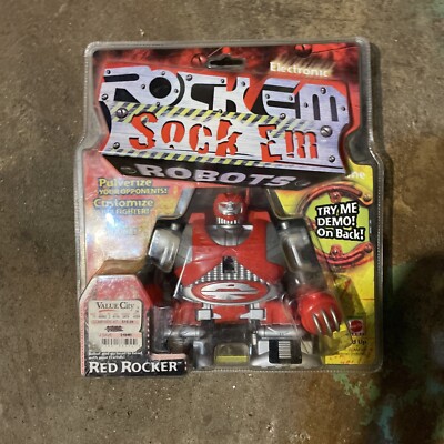 Mattel Electronic ROCK EM SOCK EM Robots Red Rocker 2000 | eBay