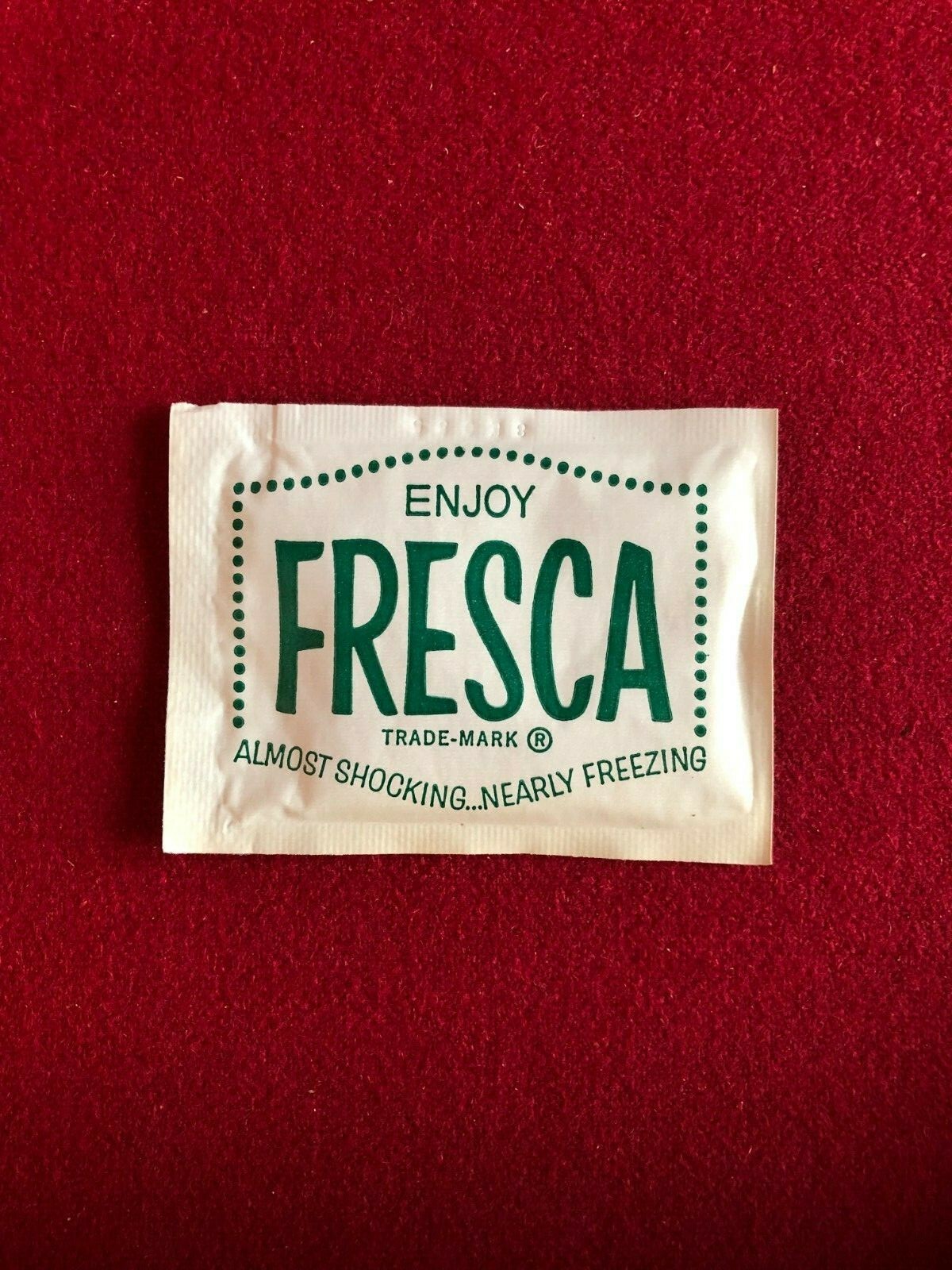 1960's, FRESCA, "Un-Used" Wash'n Dri Packet (Scarce / Vintage) | eBay