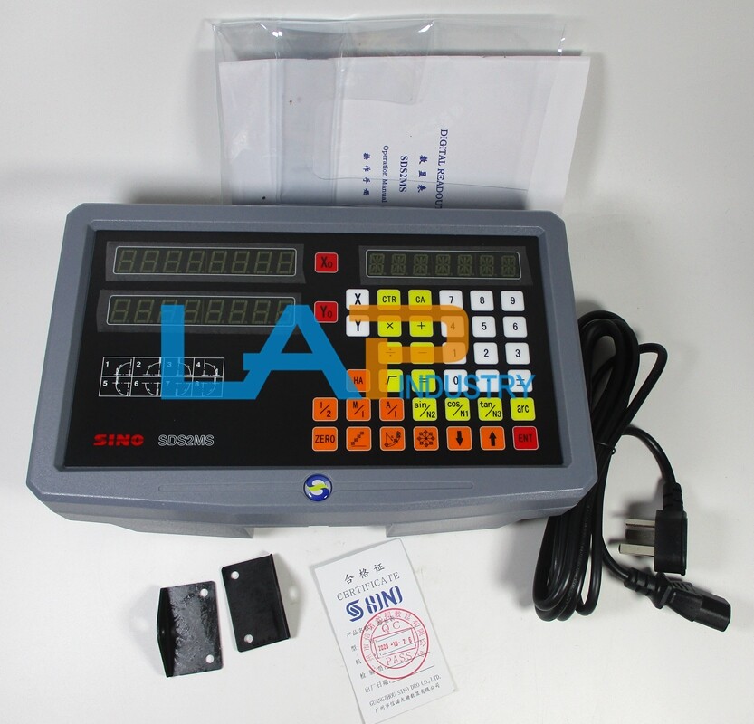 SINO 2-Axis DRO Digital Readout SDS-2MS Milling machine Digital Display ...