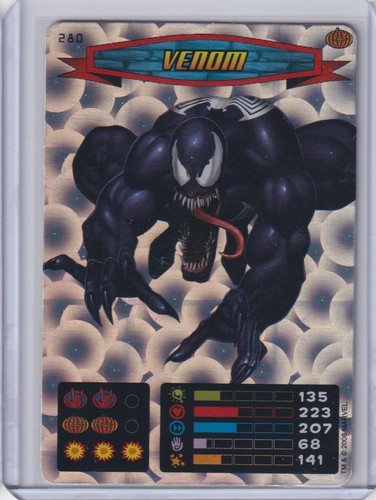 2008 SPIDERMAN HEROES AND VILLAINS POLISH EXCLUSIVE COSMIC CARD VENOM ...