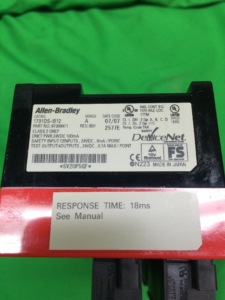 ALLEN BRADLEY 1791DS-IB12 SERIES A COMPACT BLOCK INPUT MODULE 12 INPUT ...