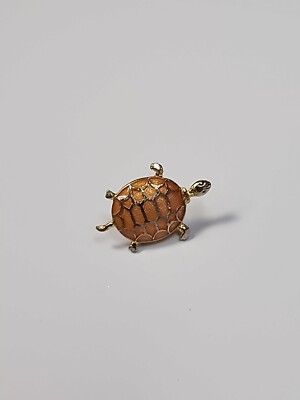 Turtle Lapel Pin Small Size Gold Color Metal Detailed Shell | eBay