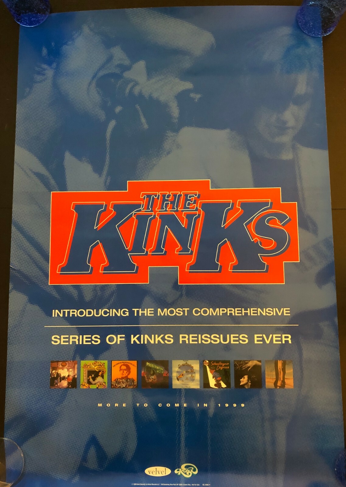 KINKS ESSENTIAL REISSUES ORIGINAL PROMO POSTER NEVER HUNG 24X36 1999 ...