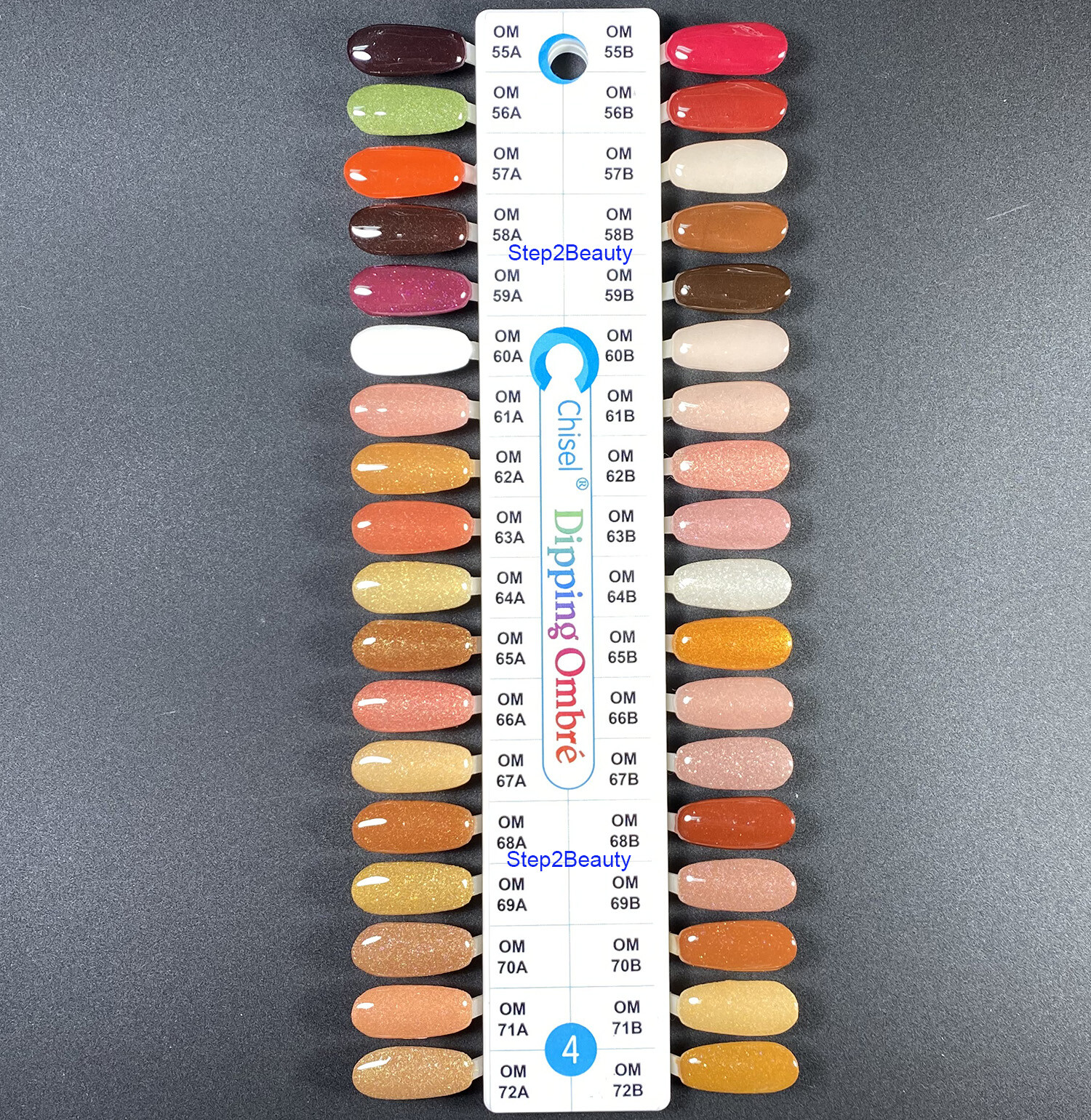 Chisel Nail Art 2 in 1 Acrylic & Dipping Powder OMBRE 2 Oz - OM 18B | eBay
