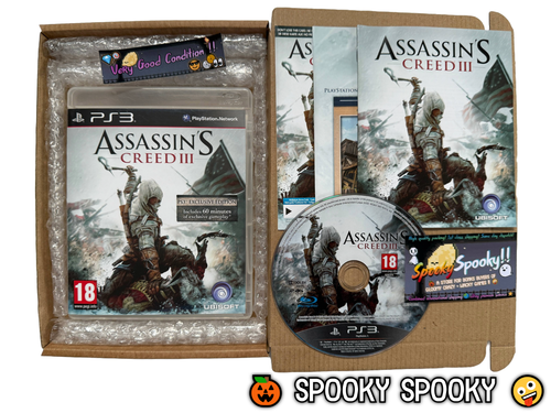 Assassins Creed III PS3 - UK PAL VGC CIB - High Quality Packing ...