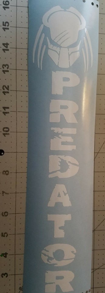 Predator vinyl windshield decal. 13.5 Inch Truck window Car Window ...