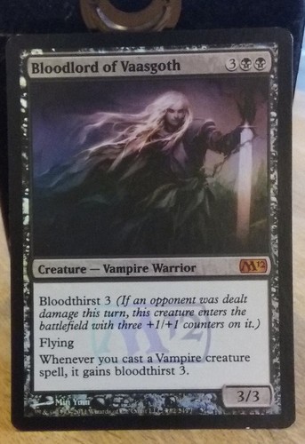 MTG Foil Bloodlord of Vaasgoth/ English/ M12 Mythic Rare/ NM/Magic the ...