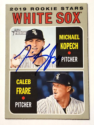 MICHAEL KOPECH Signed 2019 Topps Heritage Rookie Stars Card #7 Chicago ...