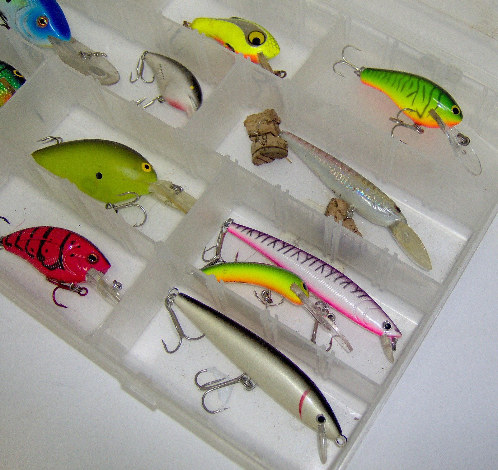 FLAMBEAU TACKLE BOX with (14) DEEP DIVE FRESHWATER LURES ~ BAGLEY, STRIKE KING | eBay