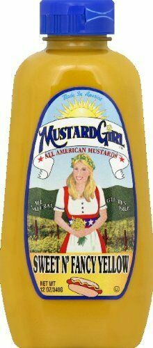 Mustard Girl All American Mustards Condiment Sweet N Fancy Yellow 12 ...