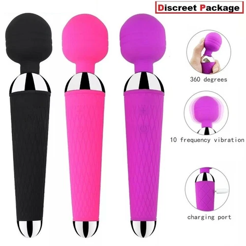 Handheld Massager 20 Speed Wand Vibrating Massage Magic Full Body ...