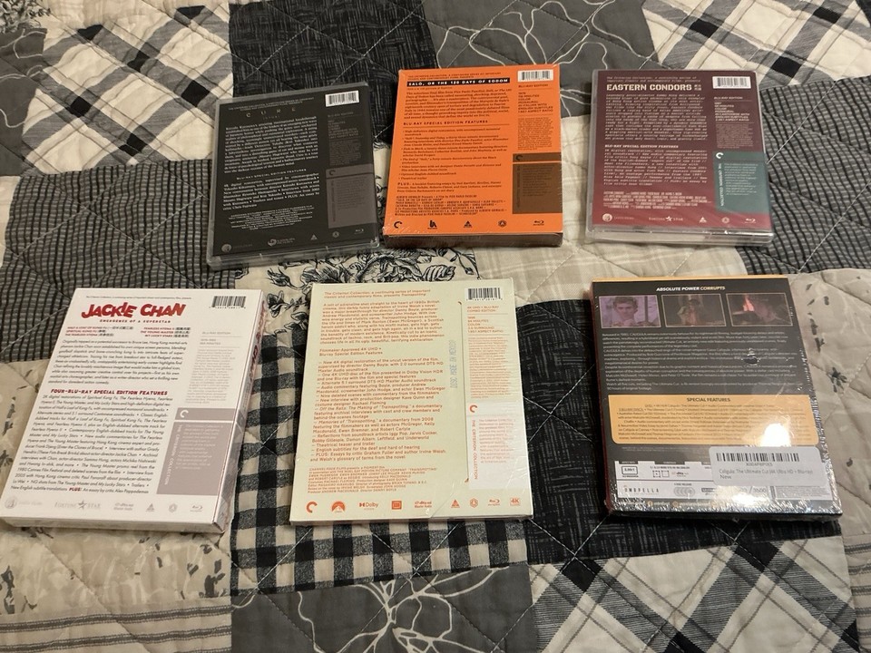 Criterion Trainspotting 4k + Blu Ray Plus Caligula 4k Lot All Sealed ...