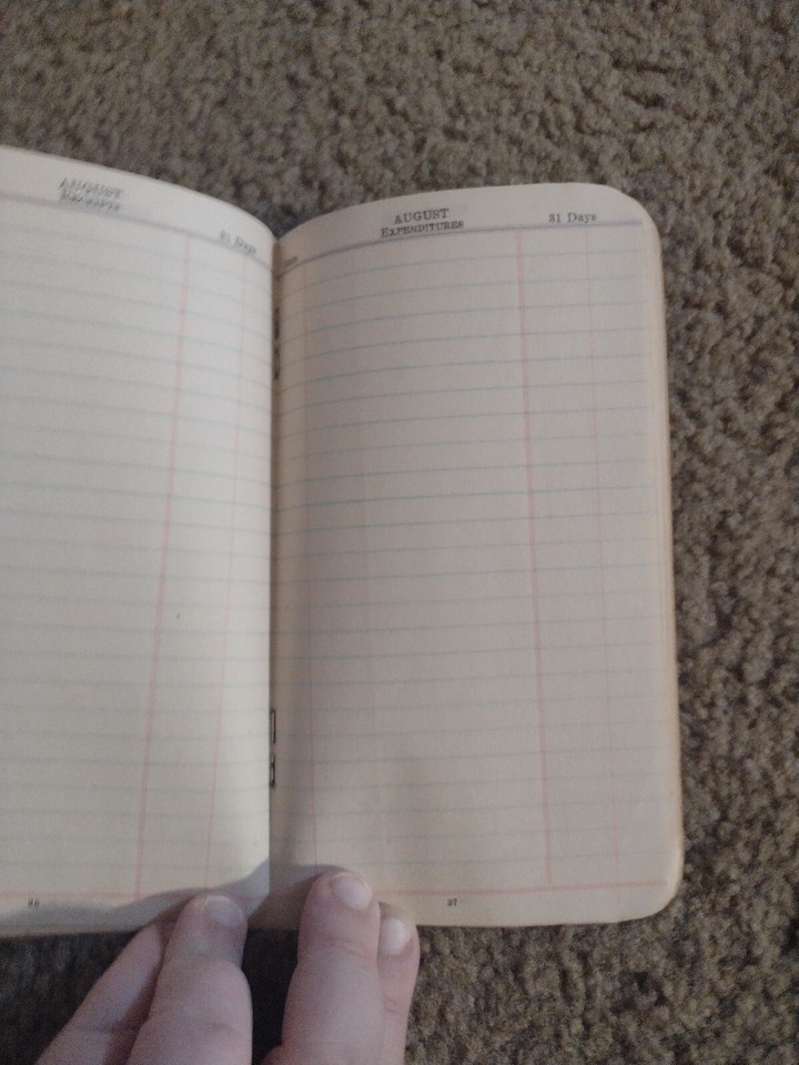 Farmer's Pocket Ledger 1930 Partially Filled | eBay