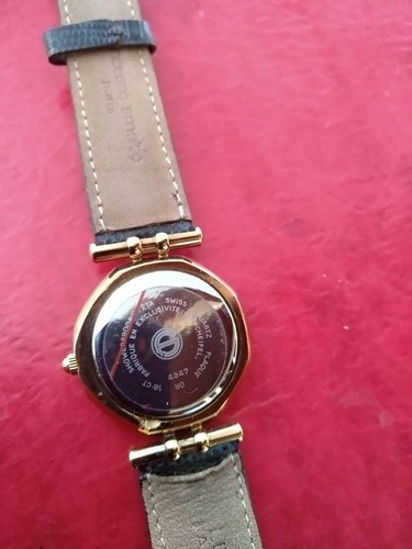 NOS Watch Francesco Smalto Paris gold plated 18 ct Swiss movement. AGE ...