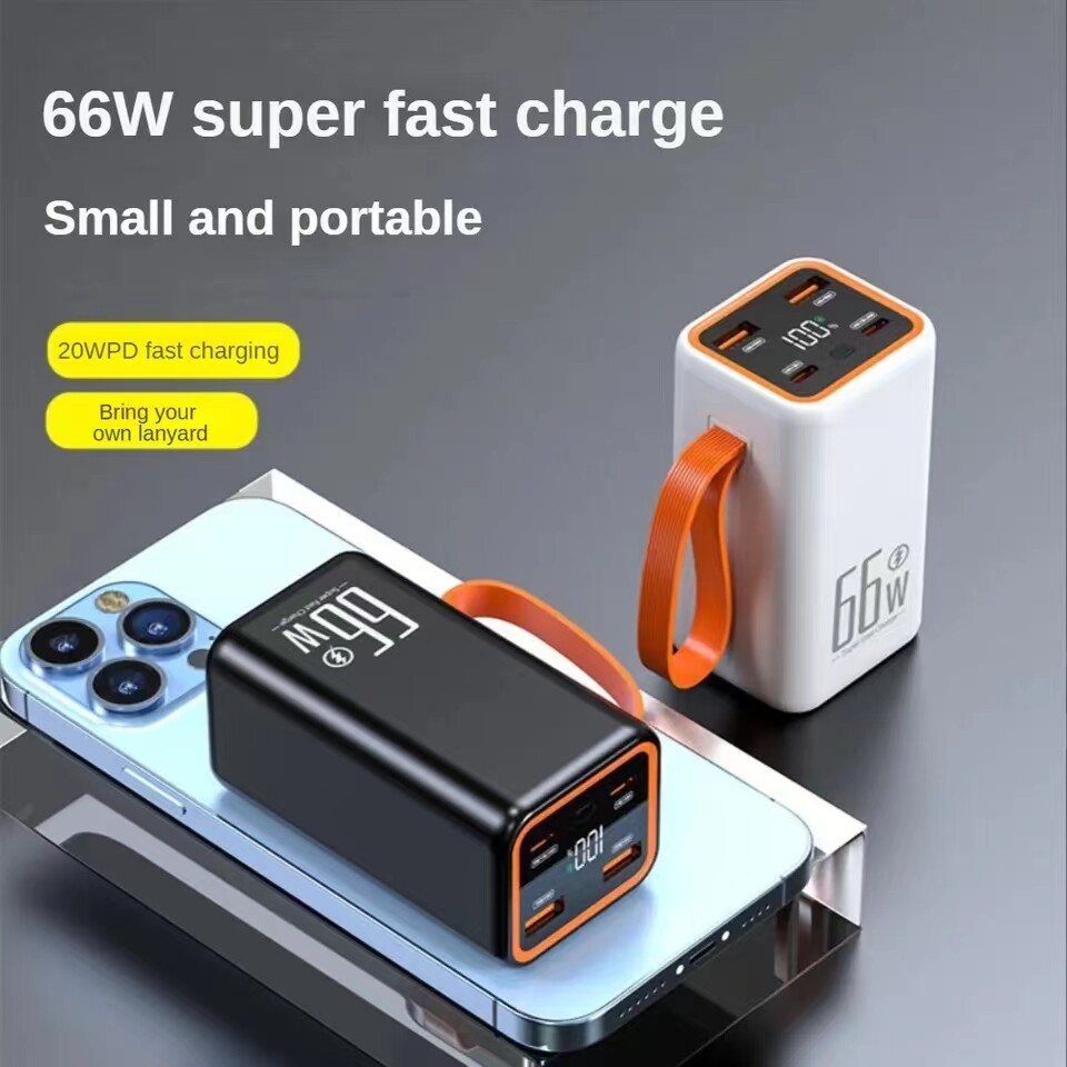 66W 20000mAh Power Bank Super Fast Charge Portable External Battery LED ...