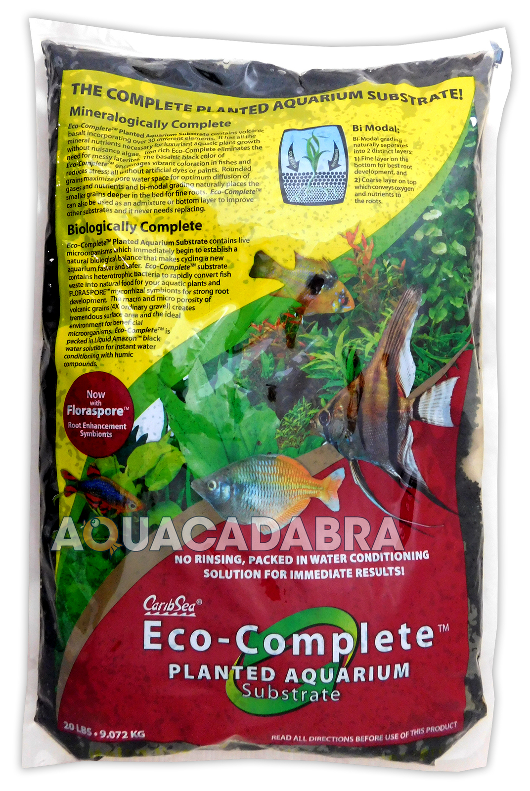 CARIBSEA ECO-COMPLETE PLANTED AQUARIUM SUBSTRATE FOR PLANTS CALCIUM ...