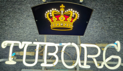 1977 TUBORG NEON TUBE ONLY Beer Neon Light Sign - Very Good Condition ...