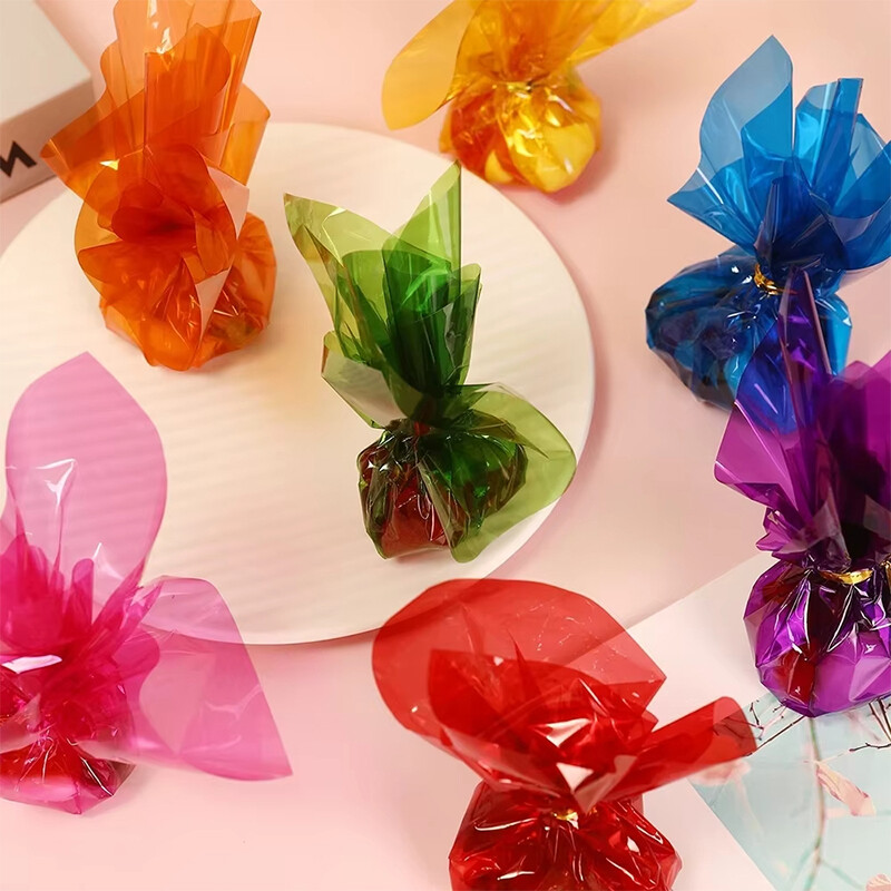 Colored Transparency Cellophane Wrapping Paper Treat Candy Party Gift ...