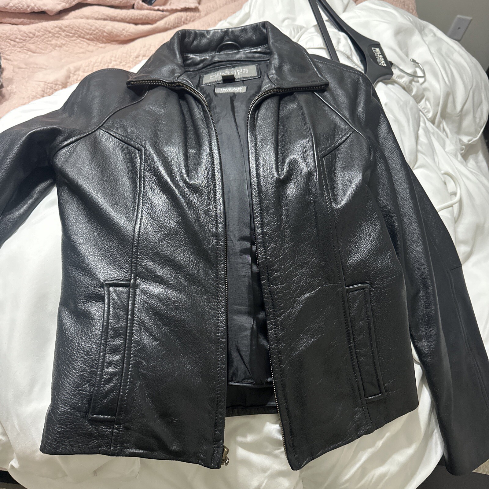Mint Con 1985 Fitted Women’s Wilson Leather Black Jac… - Gem