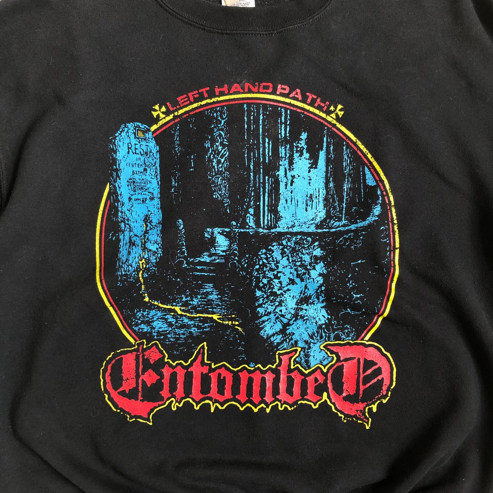 Entombed Left Hand Path Crewneck Sweatshirt Death Metal Carnage ...