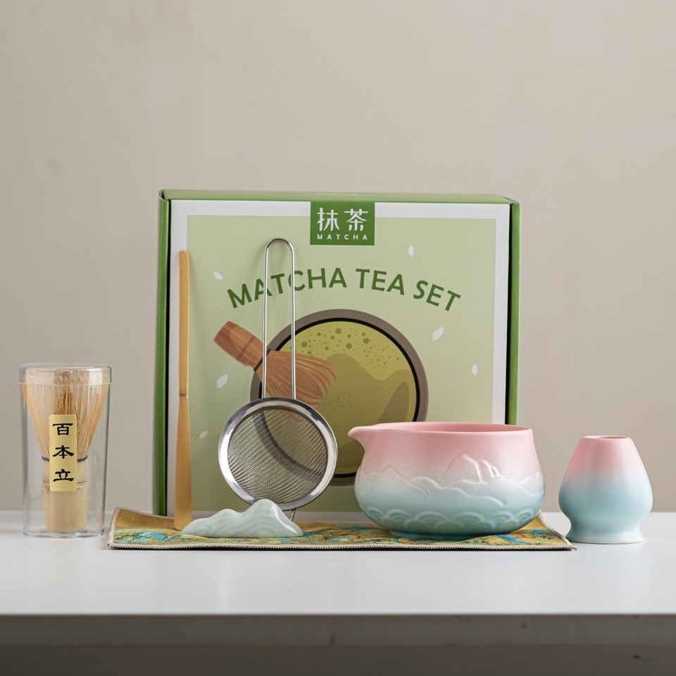 with Pouring Spout Matcha Whisk Holder Ceramic Japanese Tea Set Tea ...