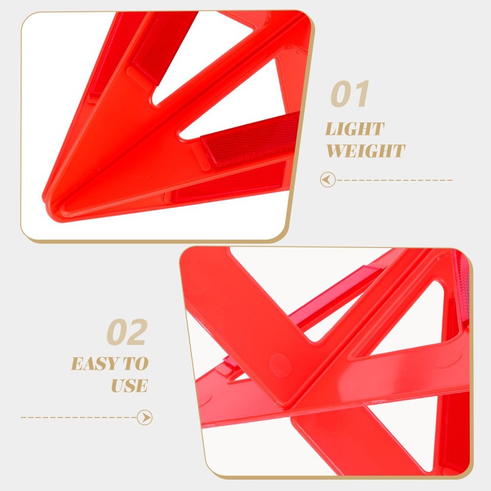 Automotive Triangle Warning Sign Safety Reflective Triangles Road ...