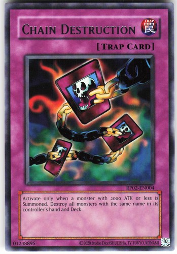 Chain Destruction RP02-EN004 Yugioh TCG Rare VLP | eBay