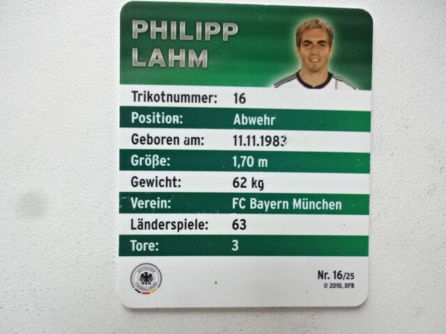 Fußball Sammelkarte / WM 2010 / Nr.16 - Philipp Lahm | eBay