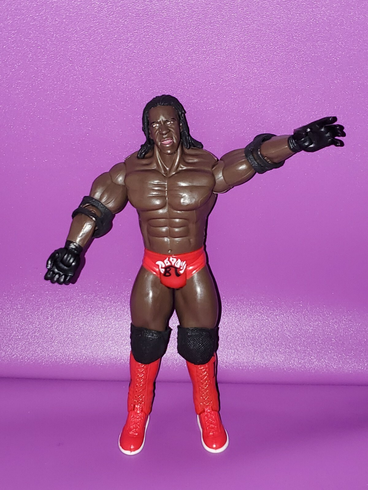 WWE BOOKER T 7" WRESTLER ACTION FIGURE RED TIGHTS 2003 JAKKS PACIFIC | eBay