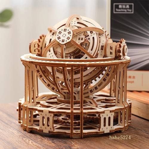 Wooden Spherical Tourbillon Mechanical Transmission Model Toy DIY ...