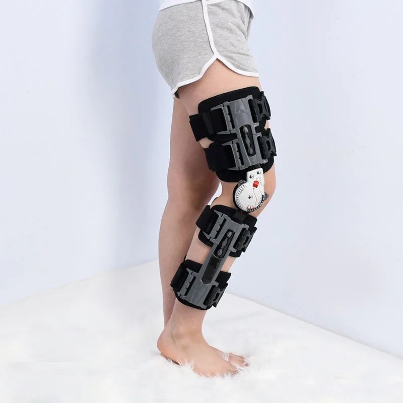 Adjustable Knee Fixation Brace Bracket Orthosis Lower Extremity Knee ...