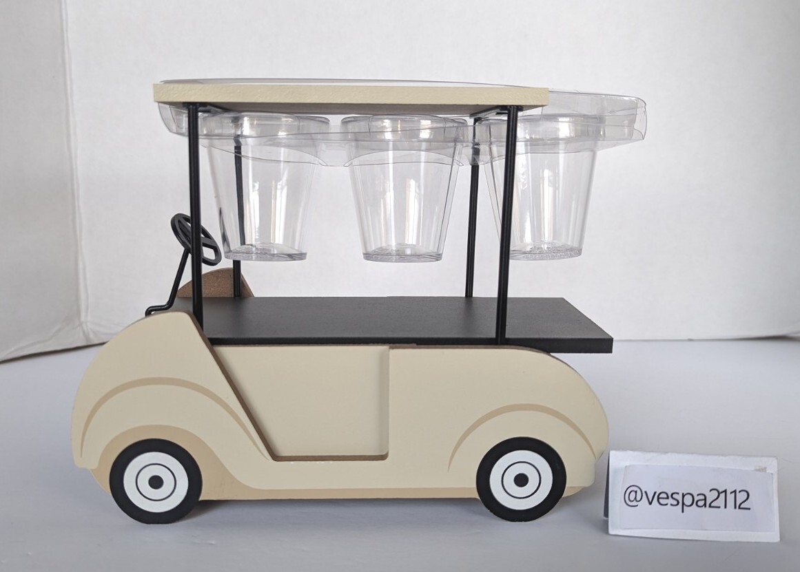 Target Bullseye Playground Golf Cart Shot Glass Holder Fathers Day Gift ...