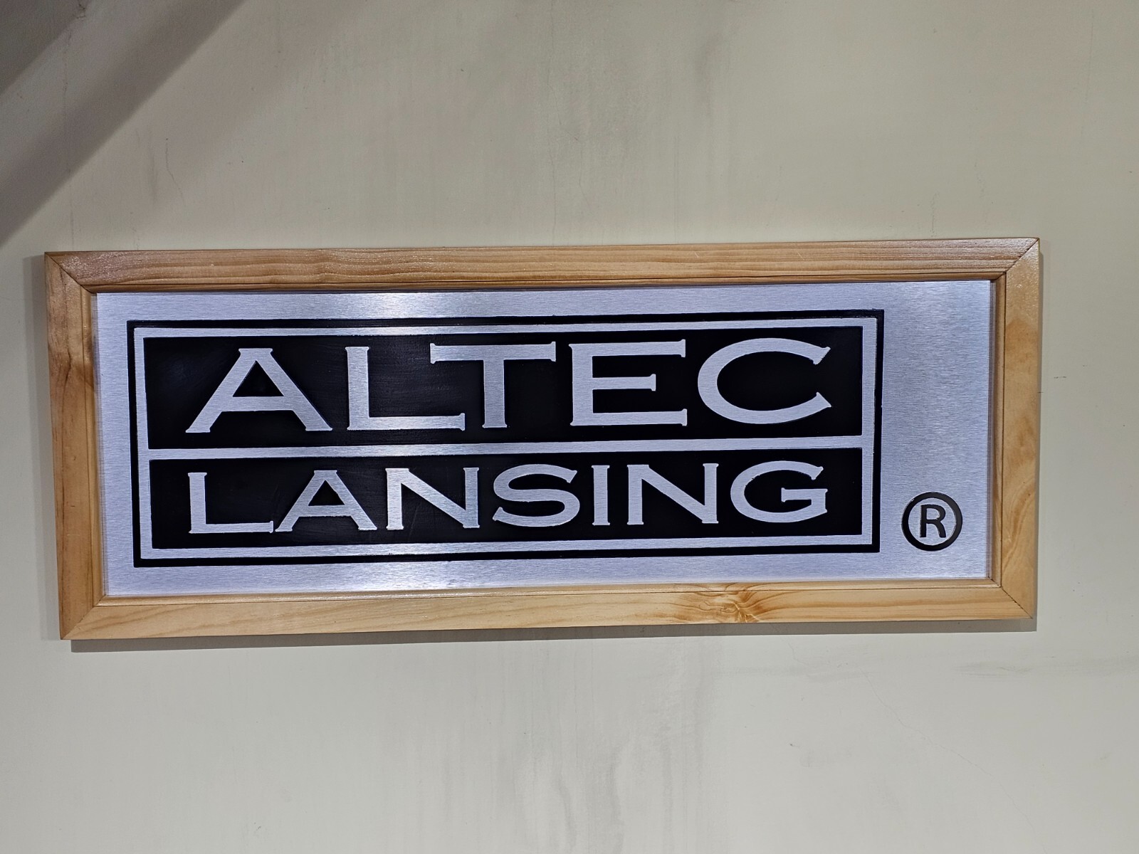 Altec Lansing Badge Logo Emblem Made Wood and Metal New Item | eBay