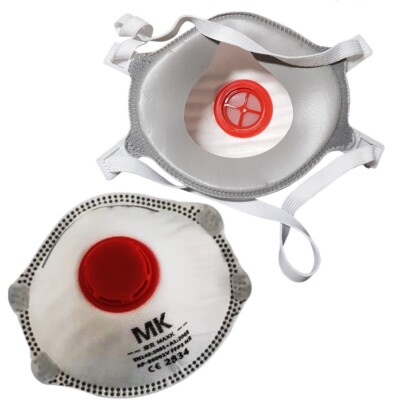 Multiuse FFP3 Valved Dust Mask Particle Filter for Construction, DIY ...