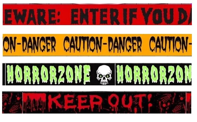 Horror Warning Graphic