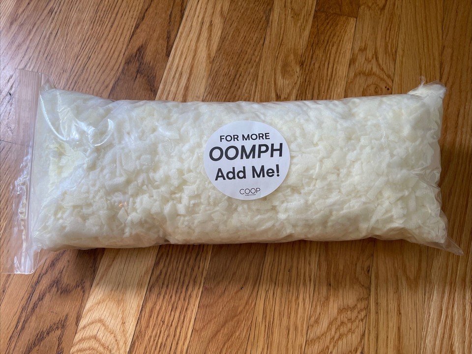 Genuine COOP Pillow Refill Shredded Memory Foam Extra Oomph Stuffing ...