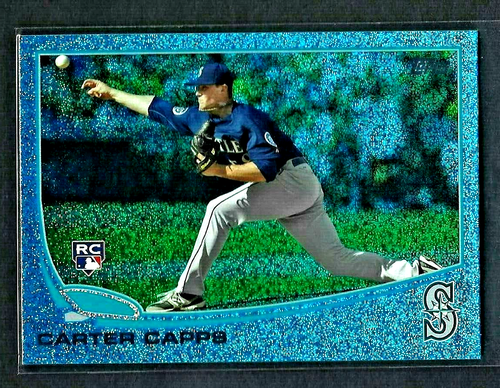 2013 Topps Wrapper Redemption Blue Slate Carter Capps #157 Rookie RC | eBay