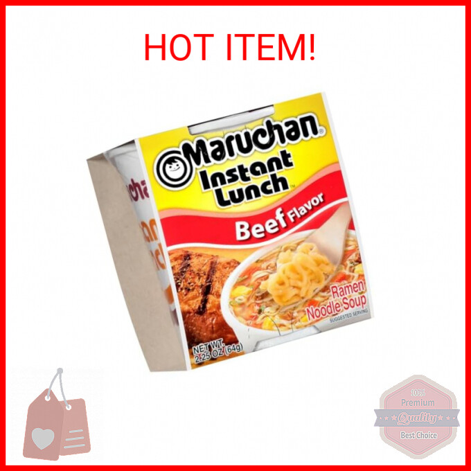 Maruchan Instant Lunch Beef, Ramen Noodle Soup, Microwaveable Meal, 2. ...