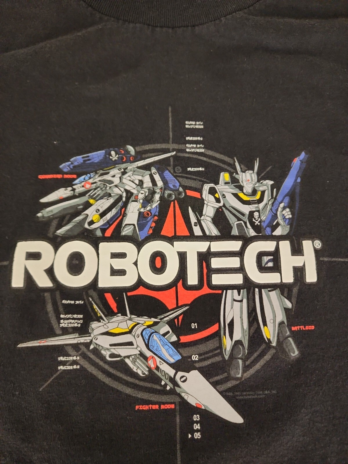 Vintage Robotech Gundam Anime 1990’s 2000 T-Shirt Rar… - Gem