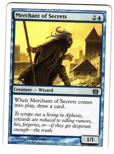 Magic_the_gathering 8th Edition Merchant of Secrets #90 2003,MTG,LP ...