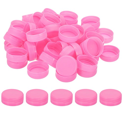38mm Plastic Bottle Caps, 100Pcs Protection Bottle Caps for Craft, Rose ...