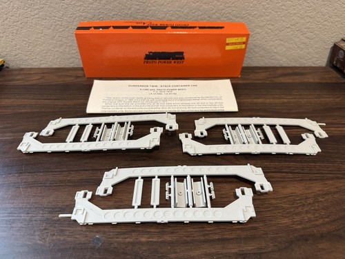 A-Line HO Scale Undecorated Gunderson Twin Stack Container Car 5 Unit ...