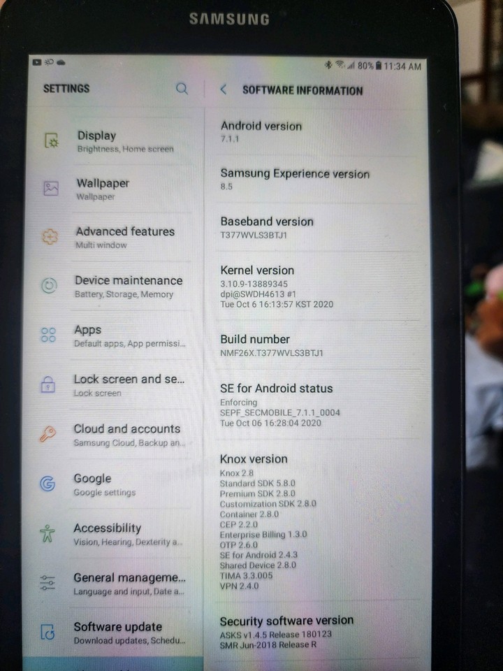 Lot of 10 Samsung Galaxy Tab E SM-T377W 8 inch 16GB 4G LTE GSM SIM ...