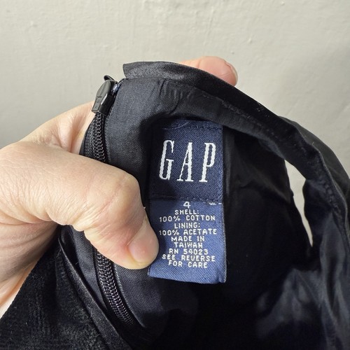 Vintage Black Gap Velvet Goth Grunge Sleeveless Tank Mini Dress Size 4 ...