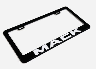 MACK Truck License Plate Frame | Semi | Reflective White | American ...